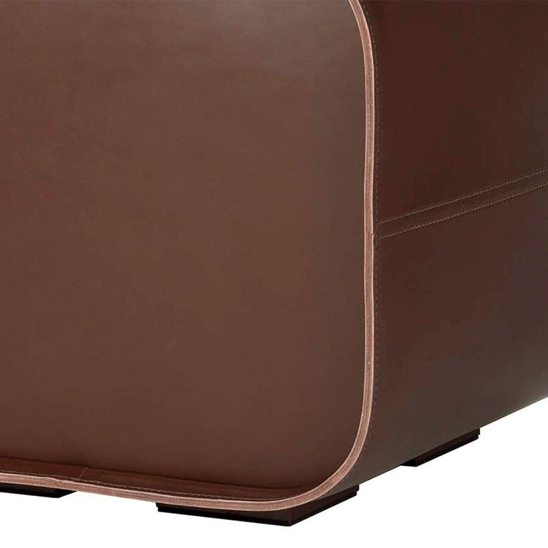 Cube Leather Stool For Sale at 1stDibs | leather cube stool