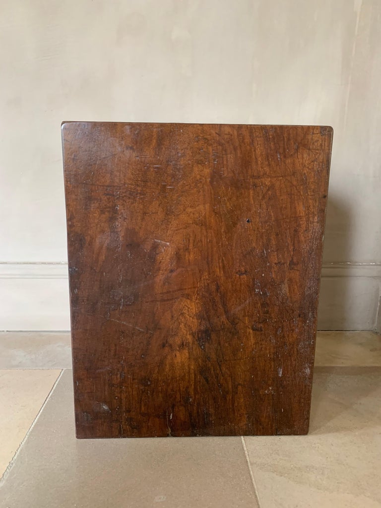 Cube Sidetable 18th Century Dark Walnut at 1stDibs
