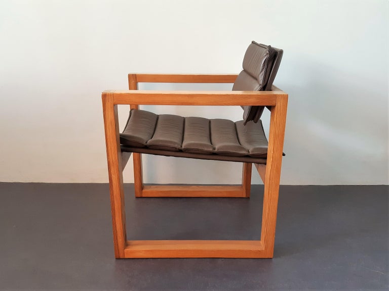 Cubic Lounge Chair by Ate van Apeldoorn for Houtwerk Hattem, The ...