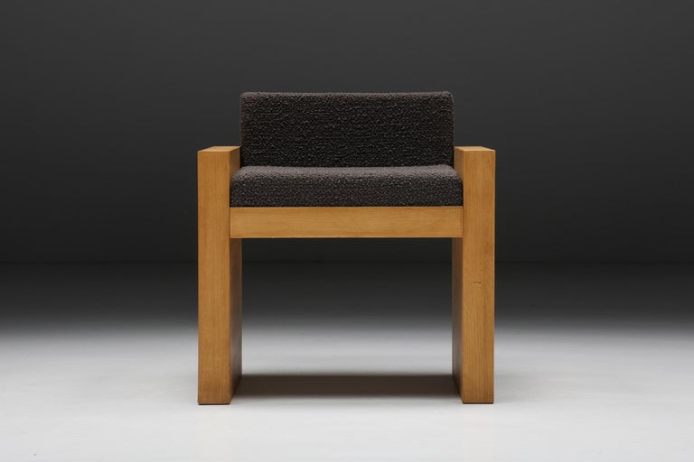 Cubic Lounge Chairs in Dark Grey Upholstery, Europe, 1980s For Sale at ...