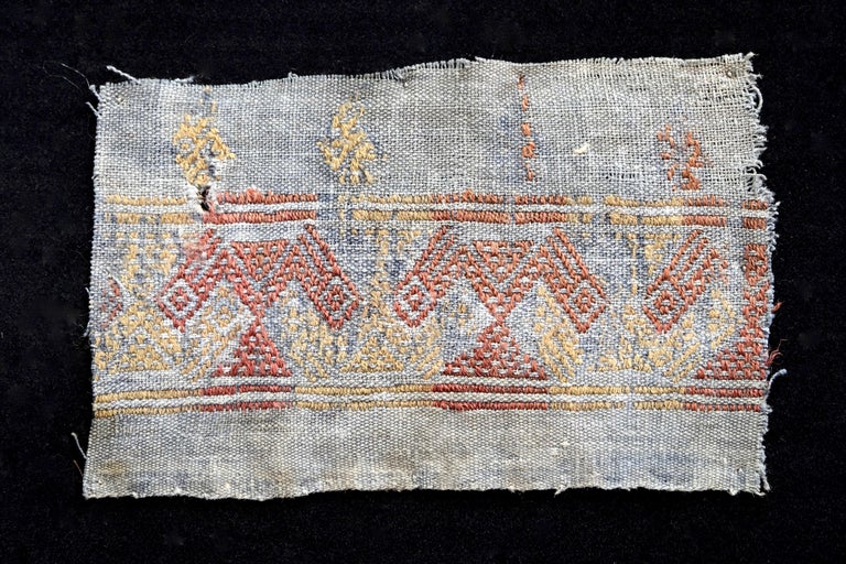 Cubist Chancay Pre-Columbian Textile, Peru, 1100-1420 AD - Ex Ferdinand ...