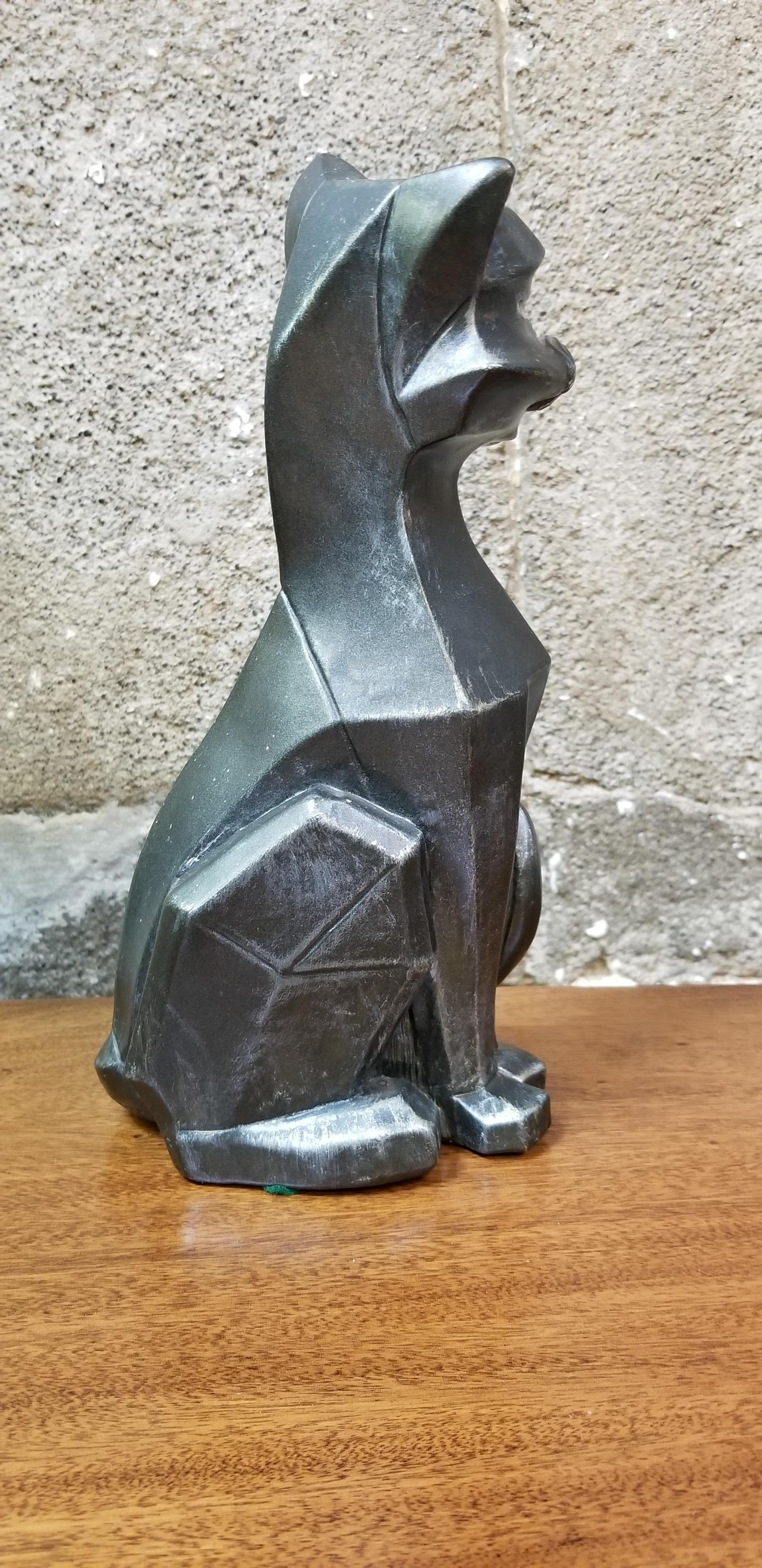 Cubist Figurine of a Cat Dated 1961 For Sale at 1stDibs | cubist cat ...