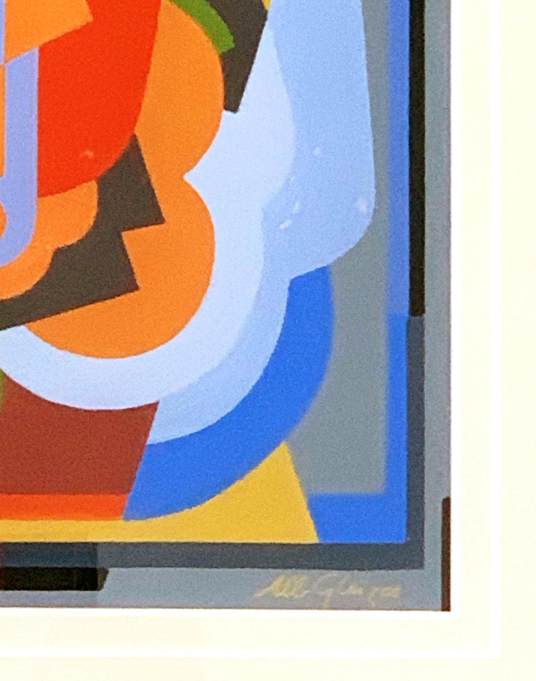 "Cubist Forms in Blue and Red, " Brilliant Painting by Gleizes ...