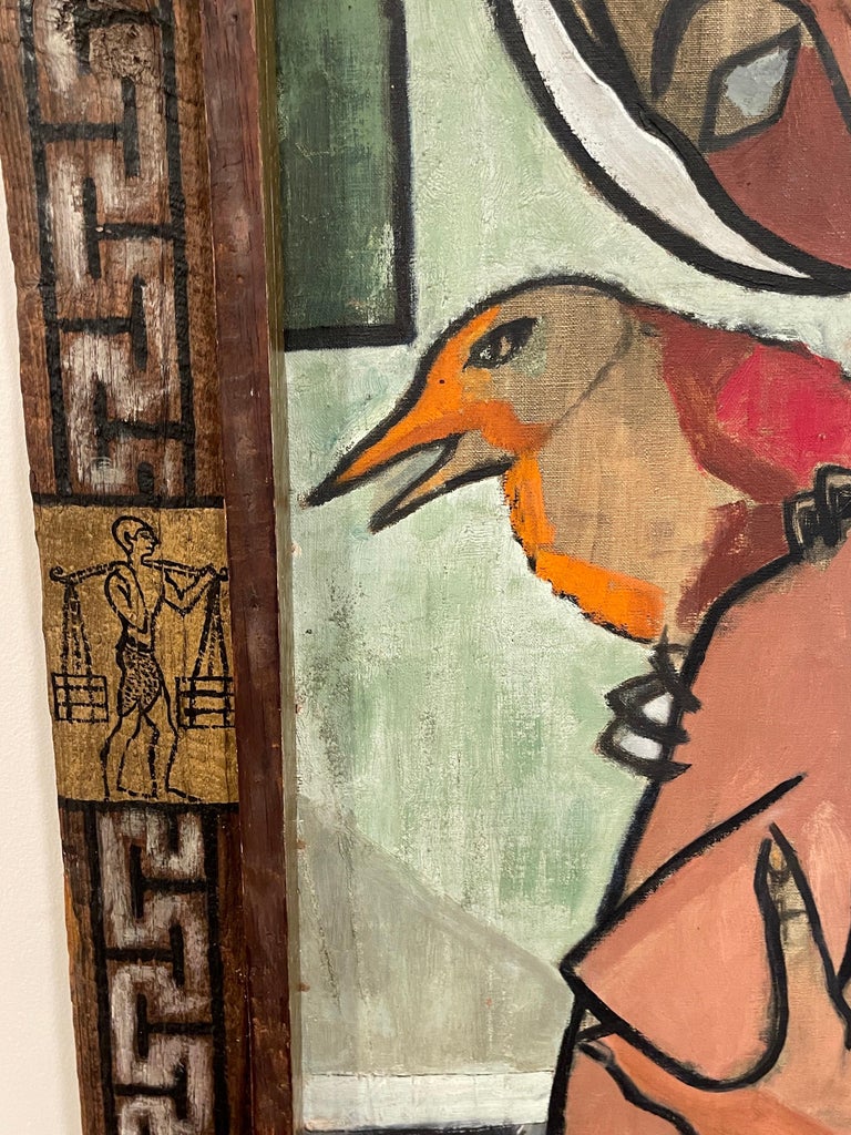 Cubist Portrait of Cleopatra and Hawk, by Clevan Thomas Jr. 1944 For ...