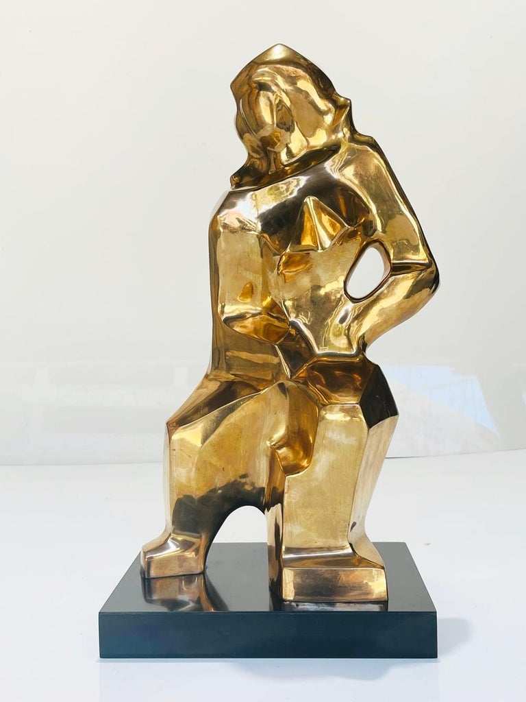 Cubist Style Bronze Sculpture by Caroline New House For Sale at 1stDibs