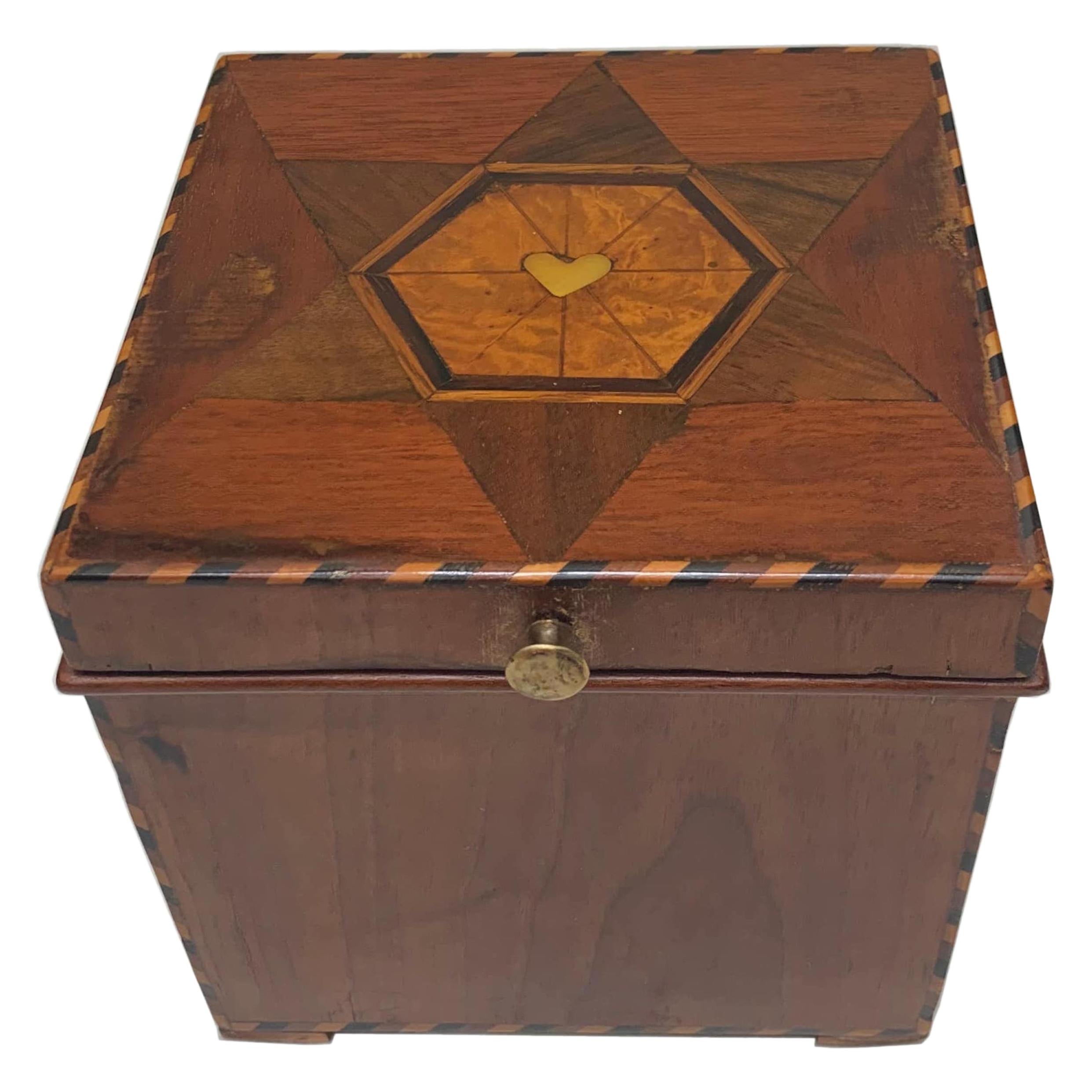 Nada Debs Patchwork Stackable Jewelry Box, Walnut with Mother-of-Pearl ...