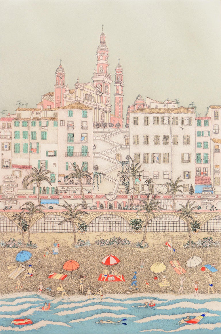 'Beach at Menton', Paris, Ecole des Beaux-Arts, New York, Woman Artist ...