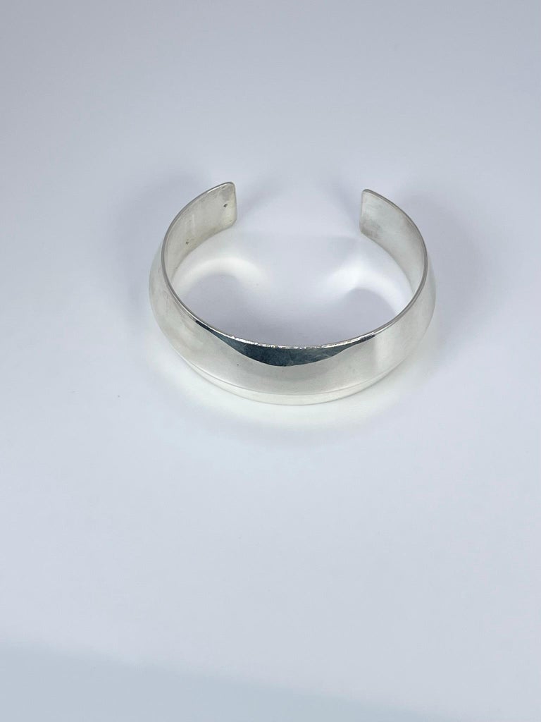Cuff Silver Bracelet 925 Wide Bracelet Ladies Bracelet For Sale at 1stDibs