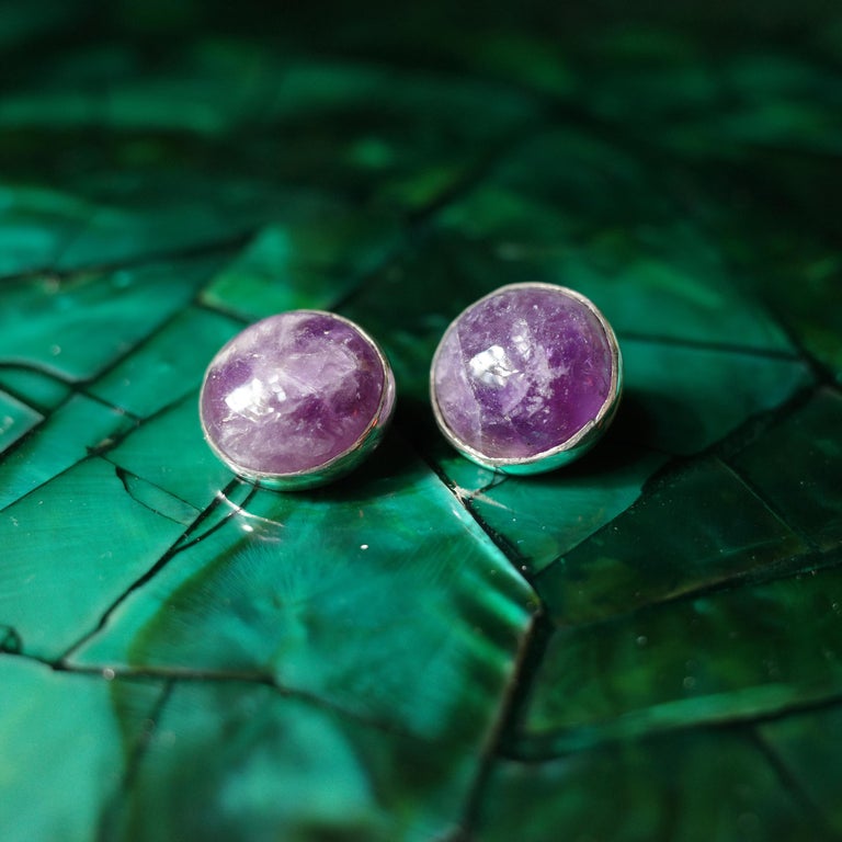 Cufflinks by William Spratling Silver and Amethyst from 1942 at 1stDibs