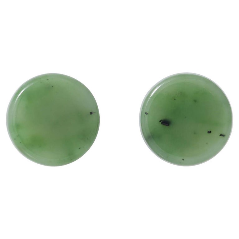 Cufflinks with Jade For Sale at 1stDibs