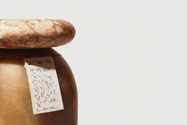 Cult Table Contemporary Side Table in Onyx Marble For Sale at 1stDibs