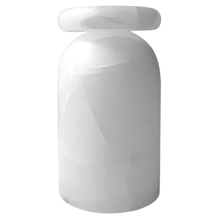 Cult Table Contemporary Side Table in White Ice Onyx Marble For Sale at ...