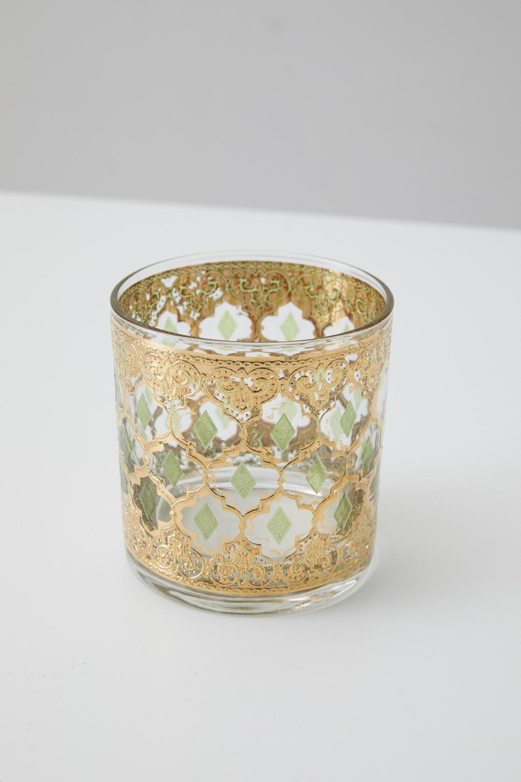 Culver 7-Piece Barware Set of Valencia Moorish Design at 1stDibs