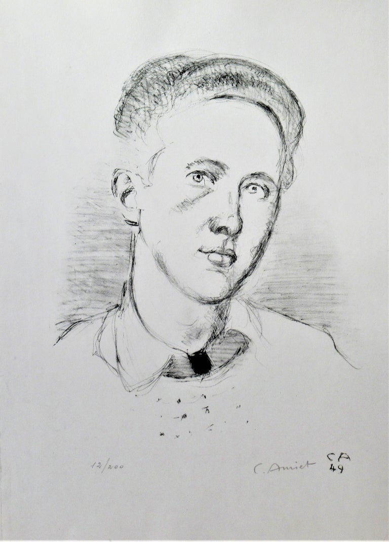 Cuno Amiet 1 - Portrait of a Young Boy For Sale at 1stDibs