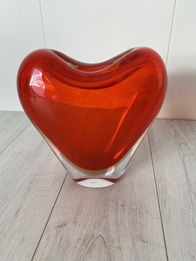 Cuore and Cuoricino Heart Vases by Maria Christina Hamel for Salviati ...