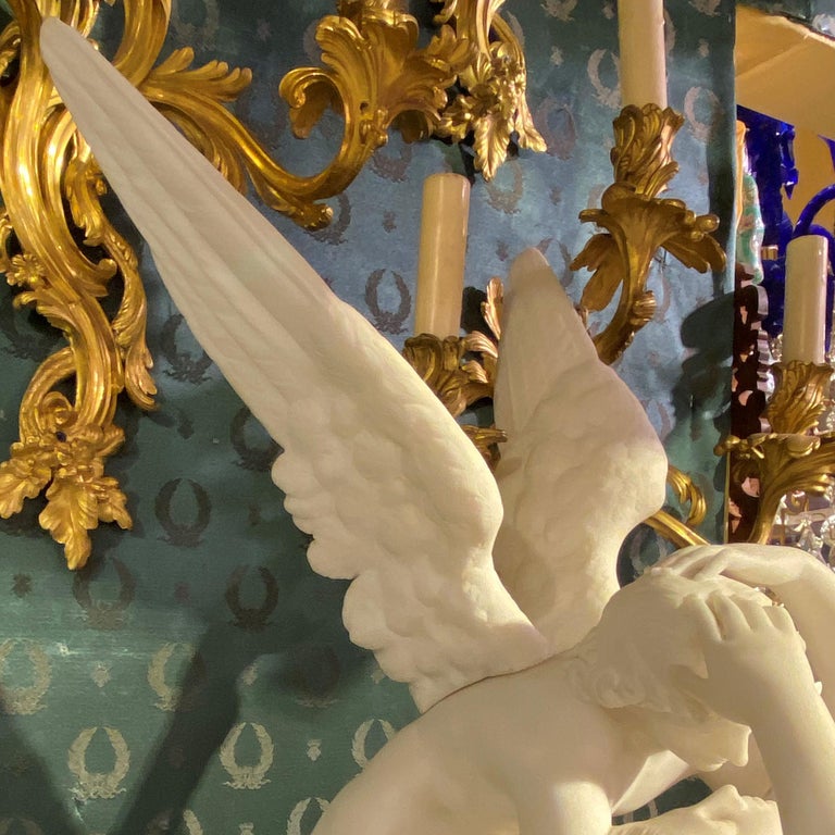 Cupid and Psyche Marble Sculpture after Antonio Canova at 1stDibs