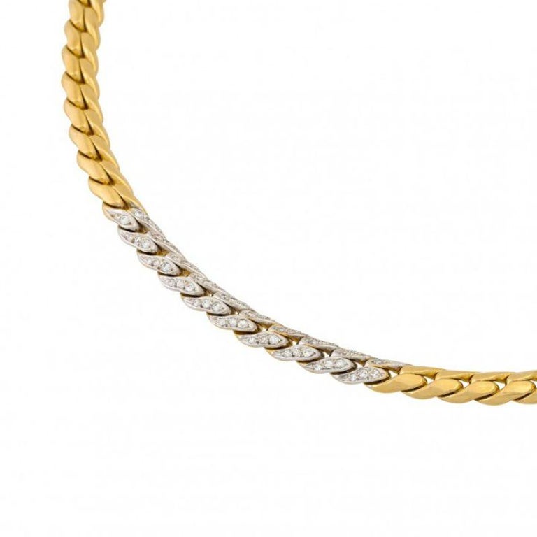 Curb Chain with 56 Diamonds For Sale at 1stDibs