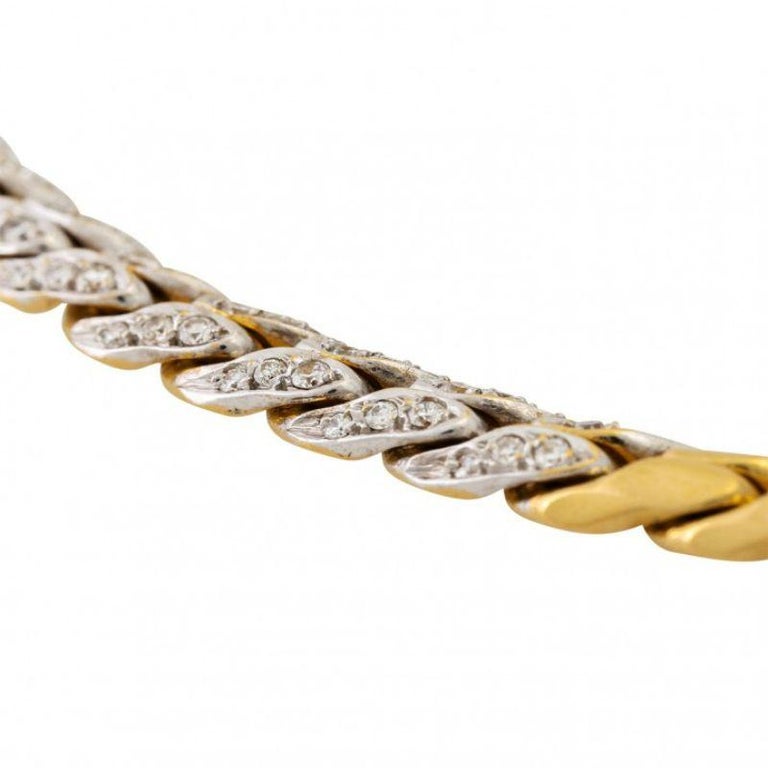 Curb Chain with 56 Diamonds For Sale at 1stDibs