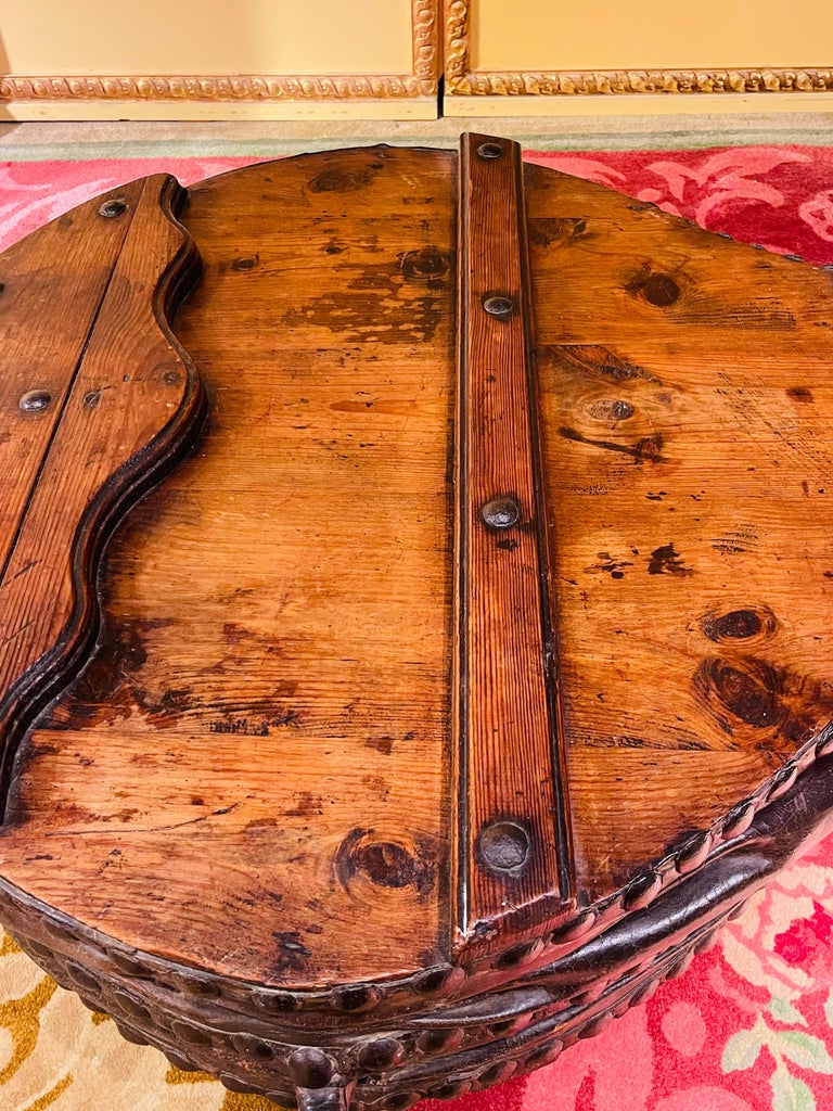 Curious Antique Industrial Bellows as a Coffee Table, Around 1880 For ...