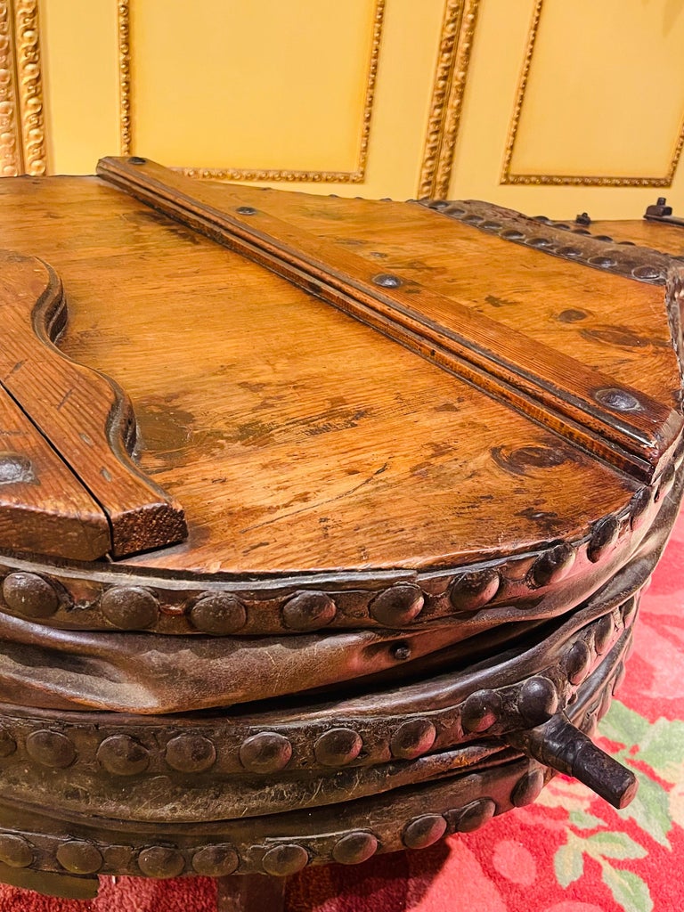 Curious Antique Industrial Bellows as a Coffee Table, Around 1880 For ...