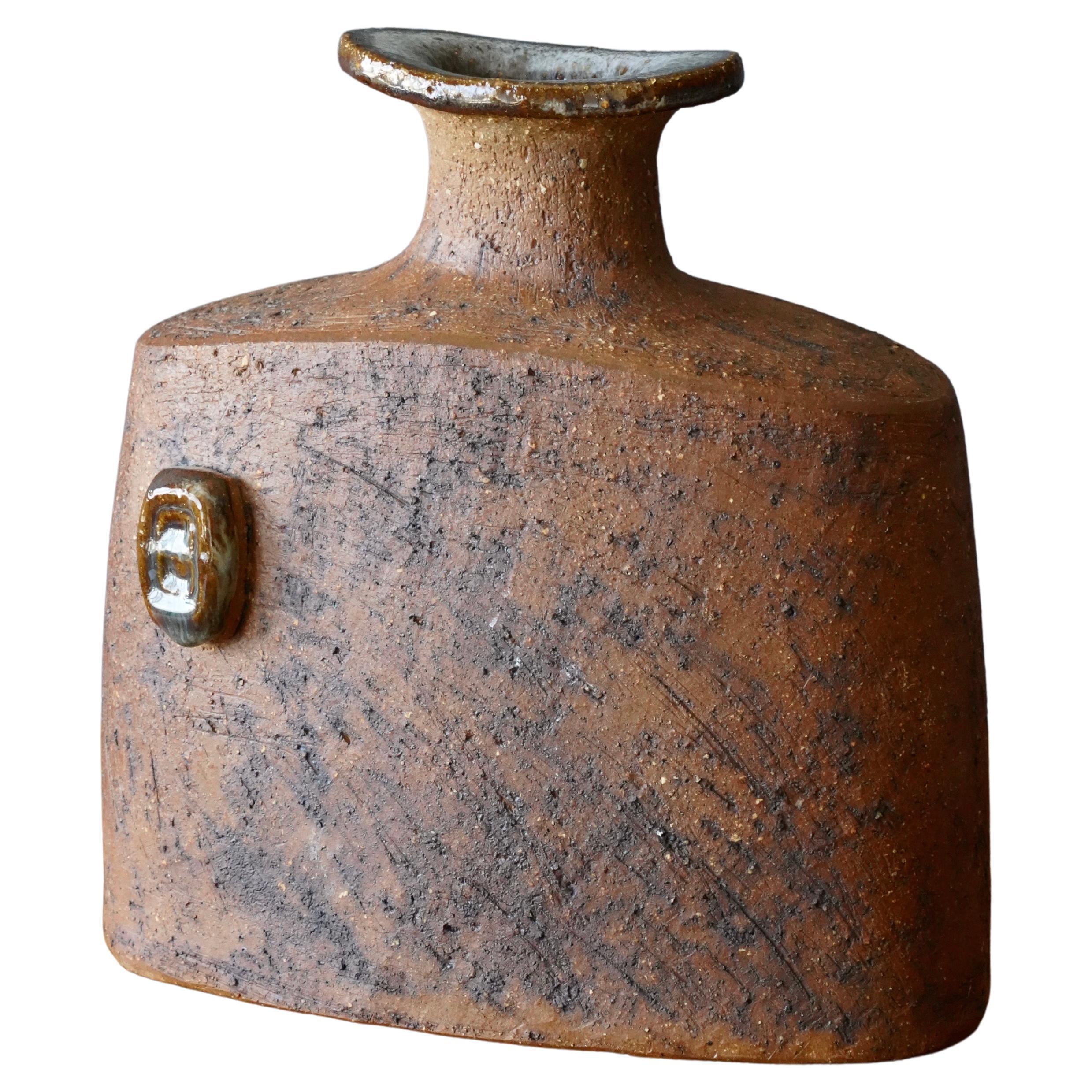 Curt Addin, Studio Vase, Semi-Glazed Stoneware, Artists Studio, Sweden ...