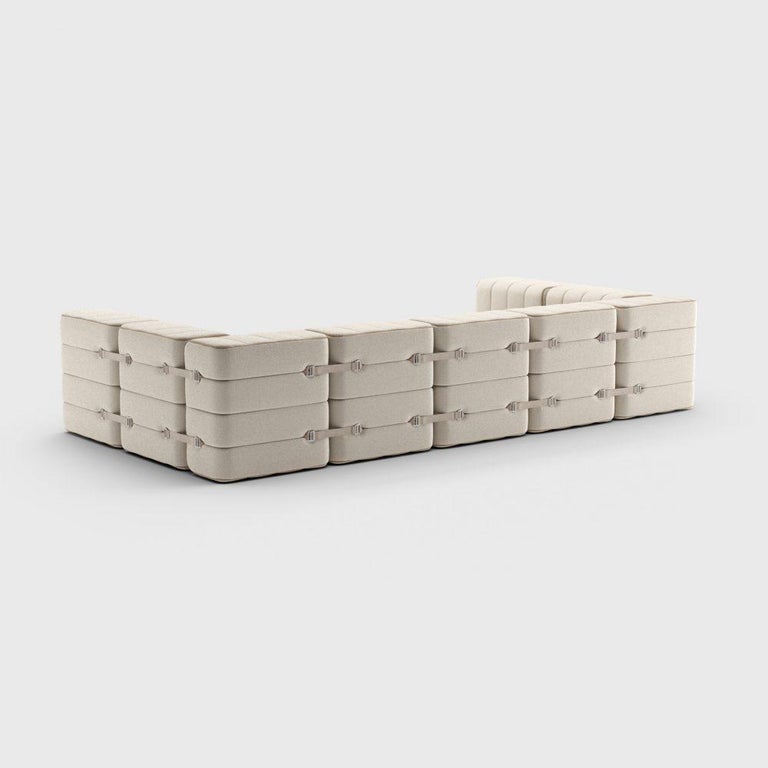 Curt-Set 15 - e.g. Flexible U-shaped sofa - Sera - Calla (White / Beige ...