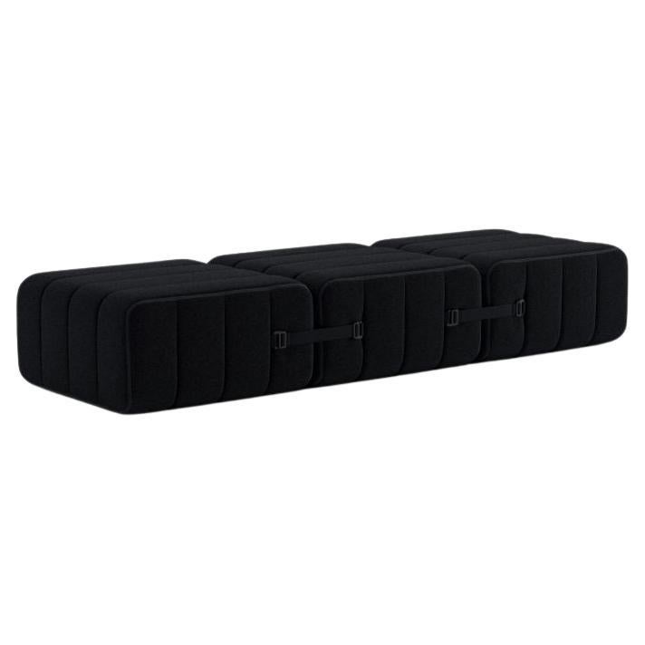 Curt-Set 3, E.G. Flexible Bench, Sera, Ebony 'Black' For Sale at 1stDibs