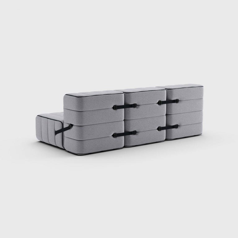 Curt-Set 6 - e.g. Flexible 3-seater - Jet - 9803 (Grey) For Sale at 1stDibs