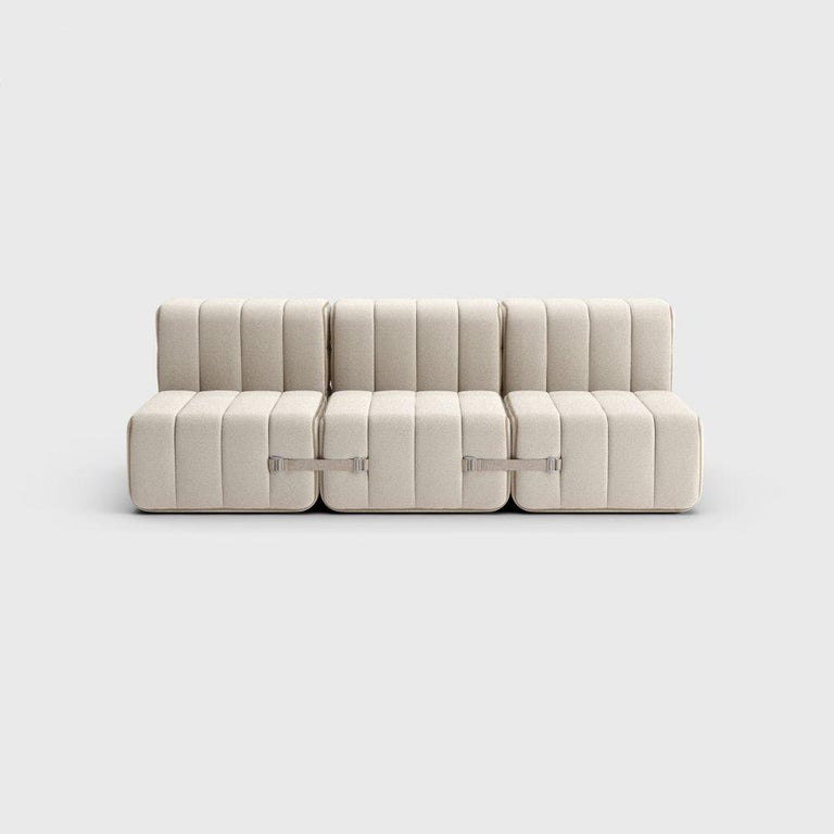 Curt-Set 6 - e.g. Flexible 3-seater - Sera - Calla (White / Beige) For ...