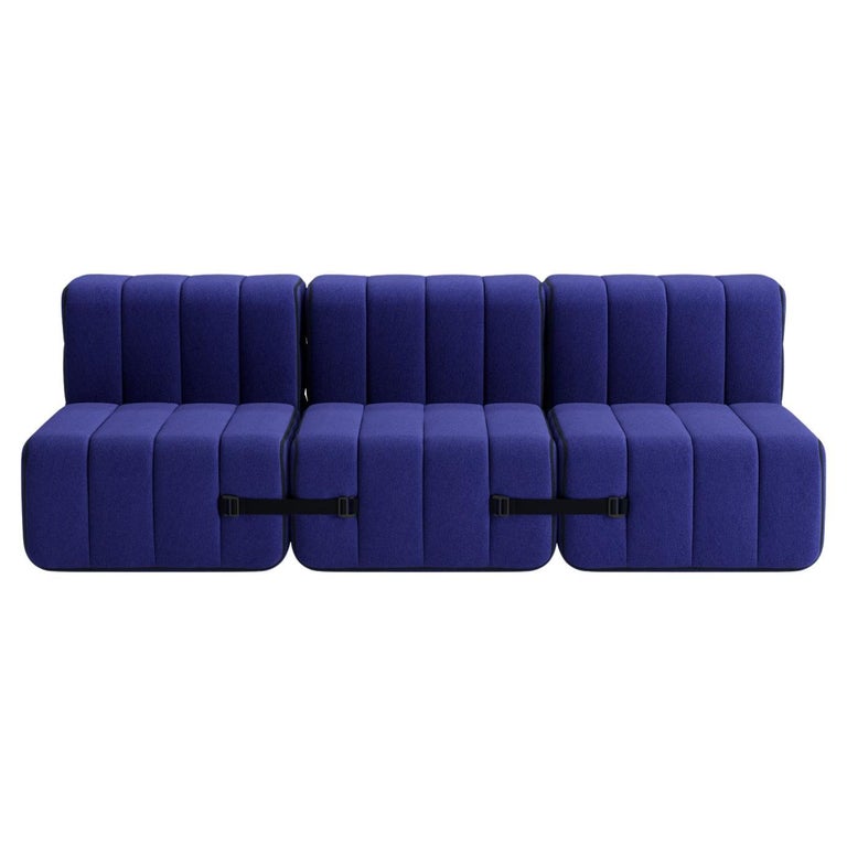 Curt Set 6 Modules, Fabric Jet '9605 Blue', Curt Modular Sofa System ...