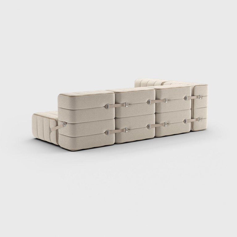 Curt-Set 9, E.G. Flexible Small Corner Sofa, Sera, Calla 'White / Beige ...
