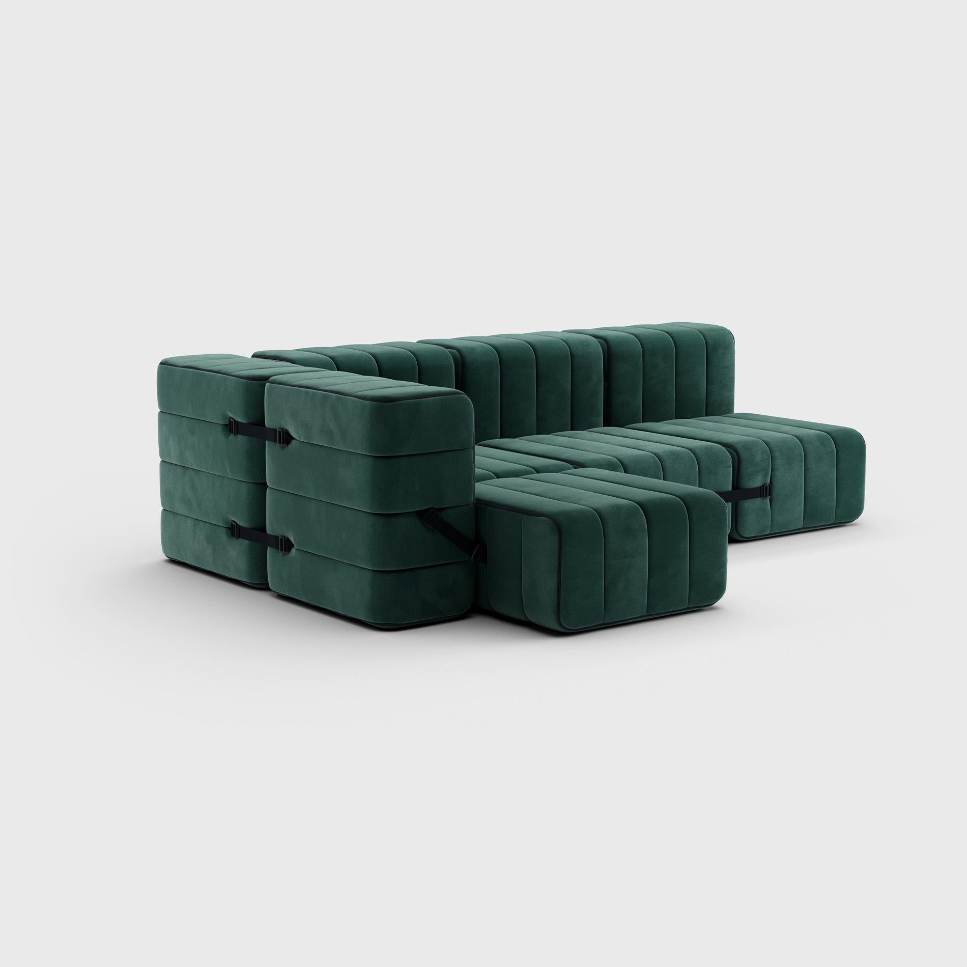 Curt Single Module – Fabric Barcelona 'Serpentine' – Curt Modular Sofa ...