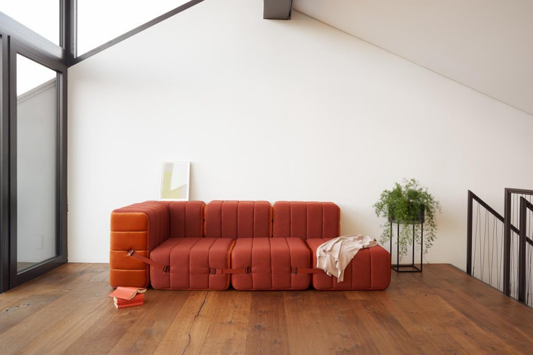 Curt Single Module – Fabric Jet '6098 Dark Blue' – Curt Modular Sofa ...