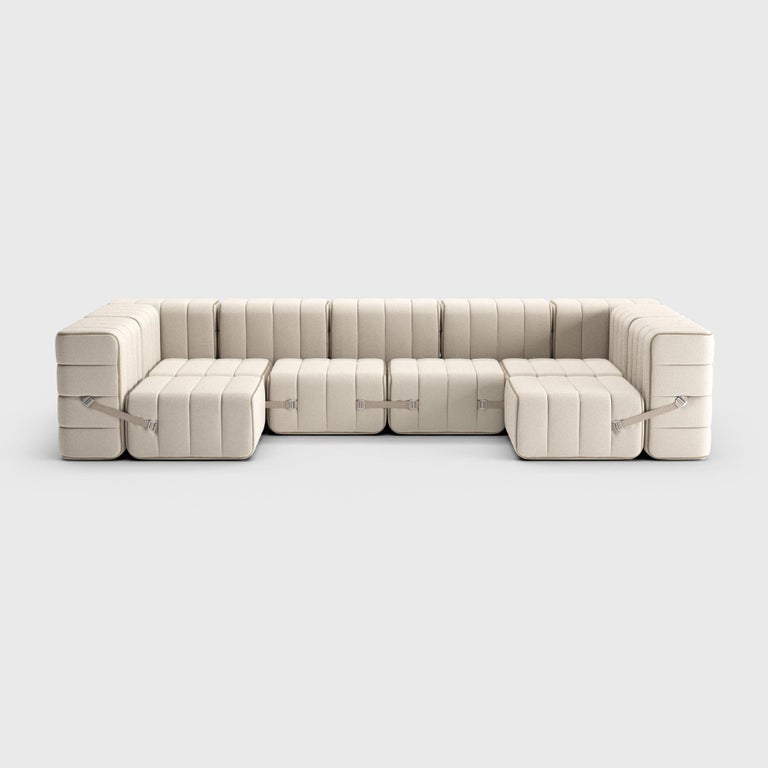 Curt Single Module, Fabric Sera 'Calla White / Beige', Curt Modular ...