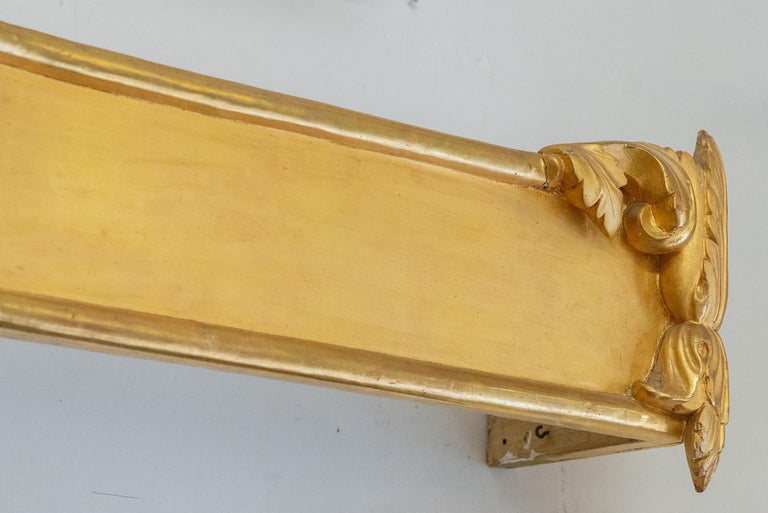 Curtain Rod in Gilded Wood with Rich Coping For Sale at 1stDibs