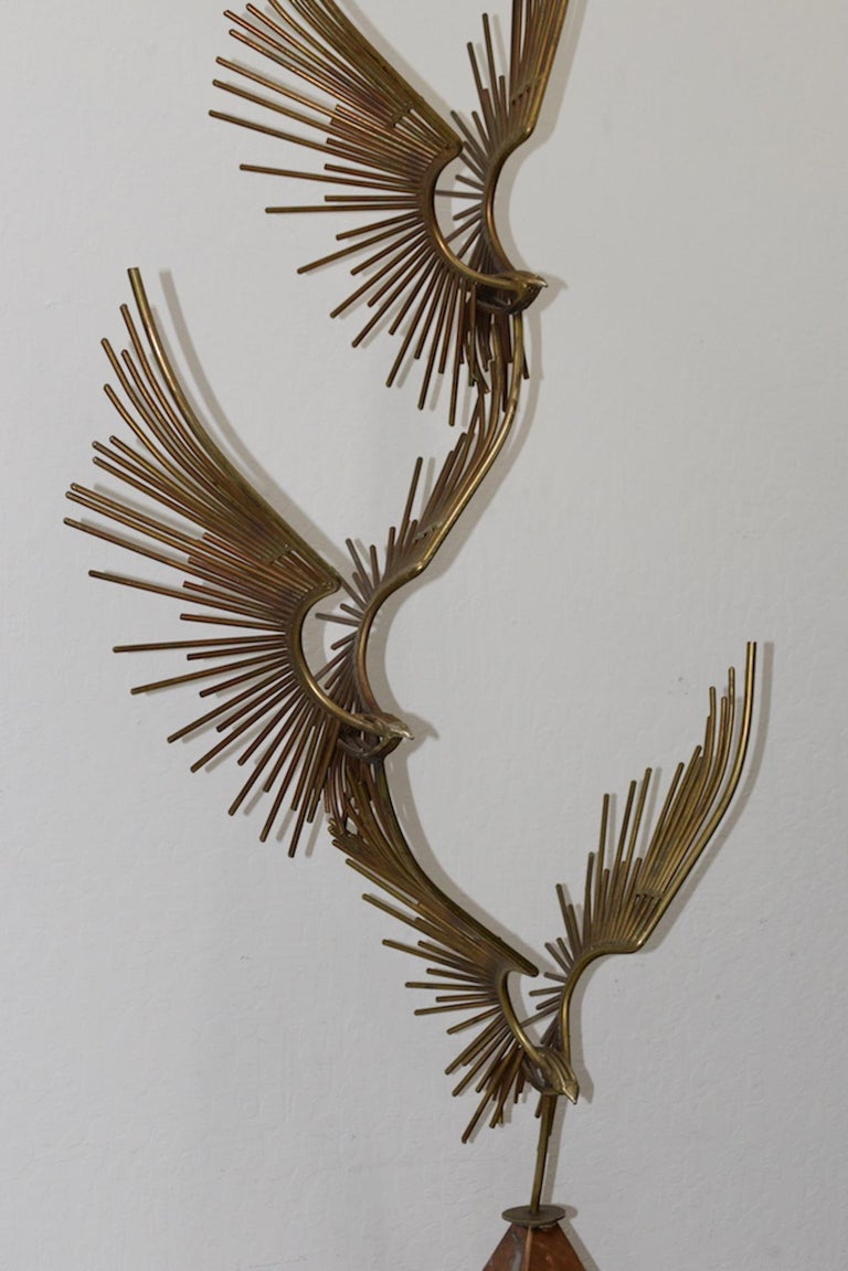 Curtis Jere "Birds in Flight" Bronze Sculpture, circa 1976 For Sale at ...