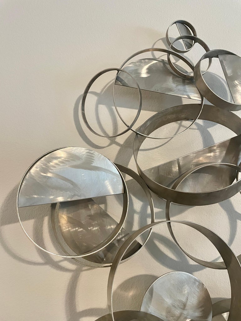 Curtis Jere "Floating Rings" Sculpture For Sale at 1stDibs