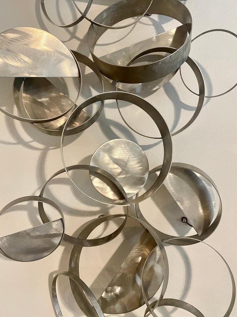 Curtis Jere "Floating Rings" Sculpture For Sale at 1stDibs