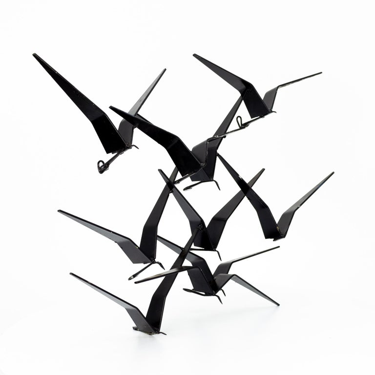 Curtis Jere Flock of Birds Mid Century Wall Art at 1stDibs
