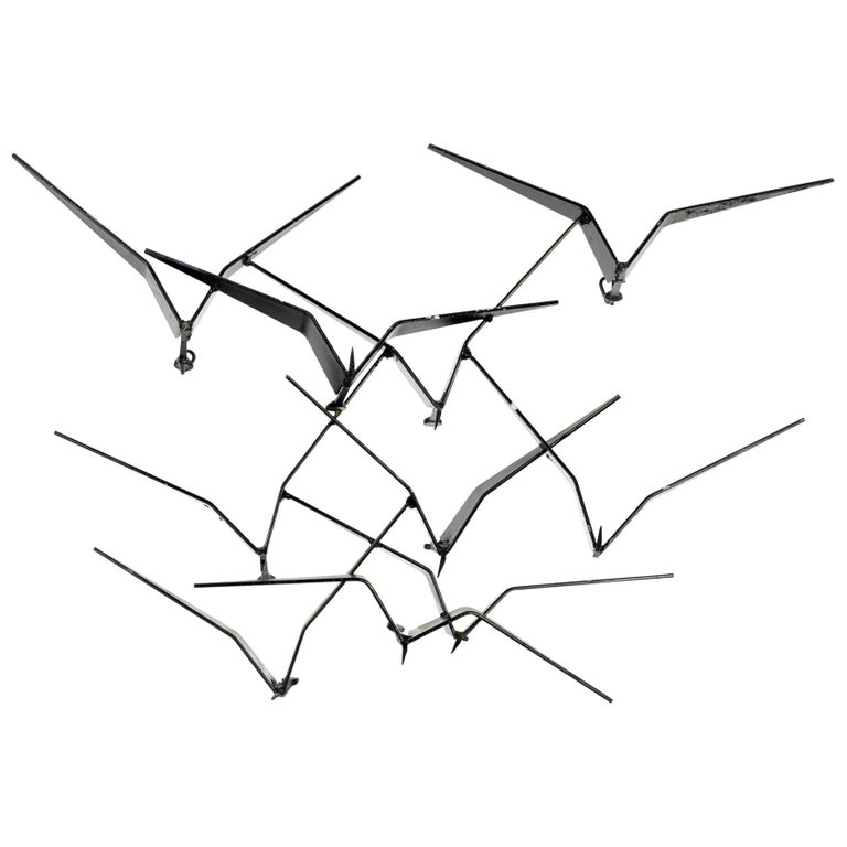 Curtis Jere Flock of Birds Mid Century Wall Art at 1stDibs