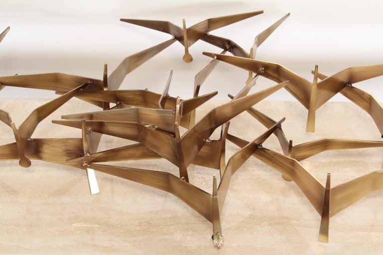 Curtis Jere "Flock of Birds" Wall Sculpture, 1987 at 1stDibs