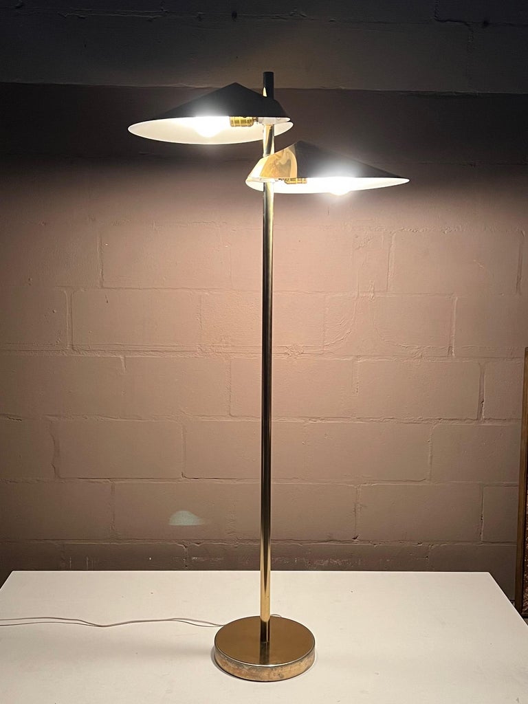Curtis Jere Floor Lamp "Lily Pad", circa 1977 For Sale at 1stDibs