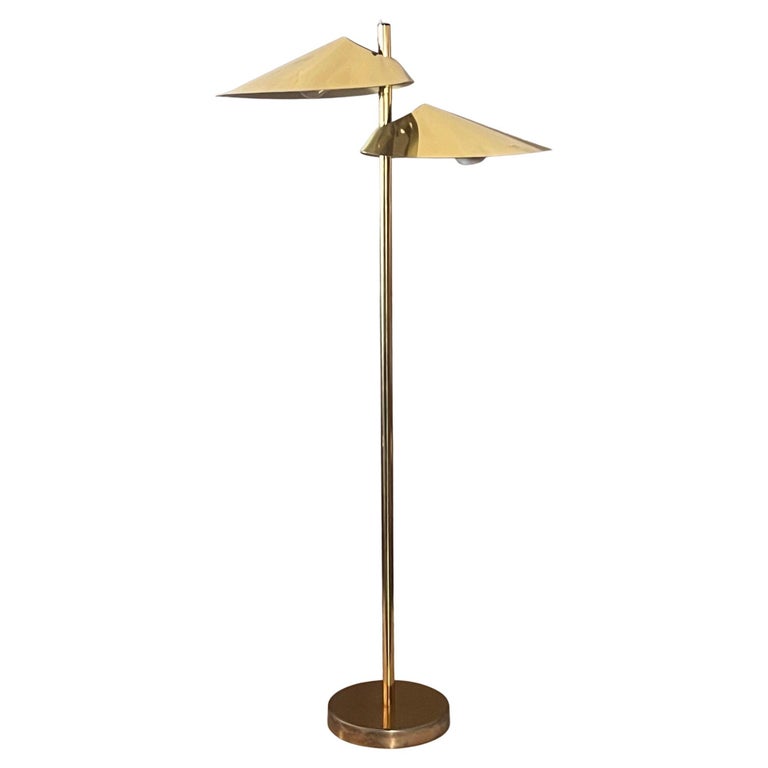 Curtis Jere Floor Lamp "Lily Pad", circa 1977 For Sale at 1stDibs
