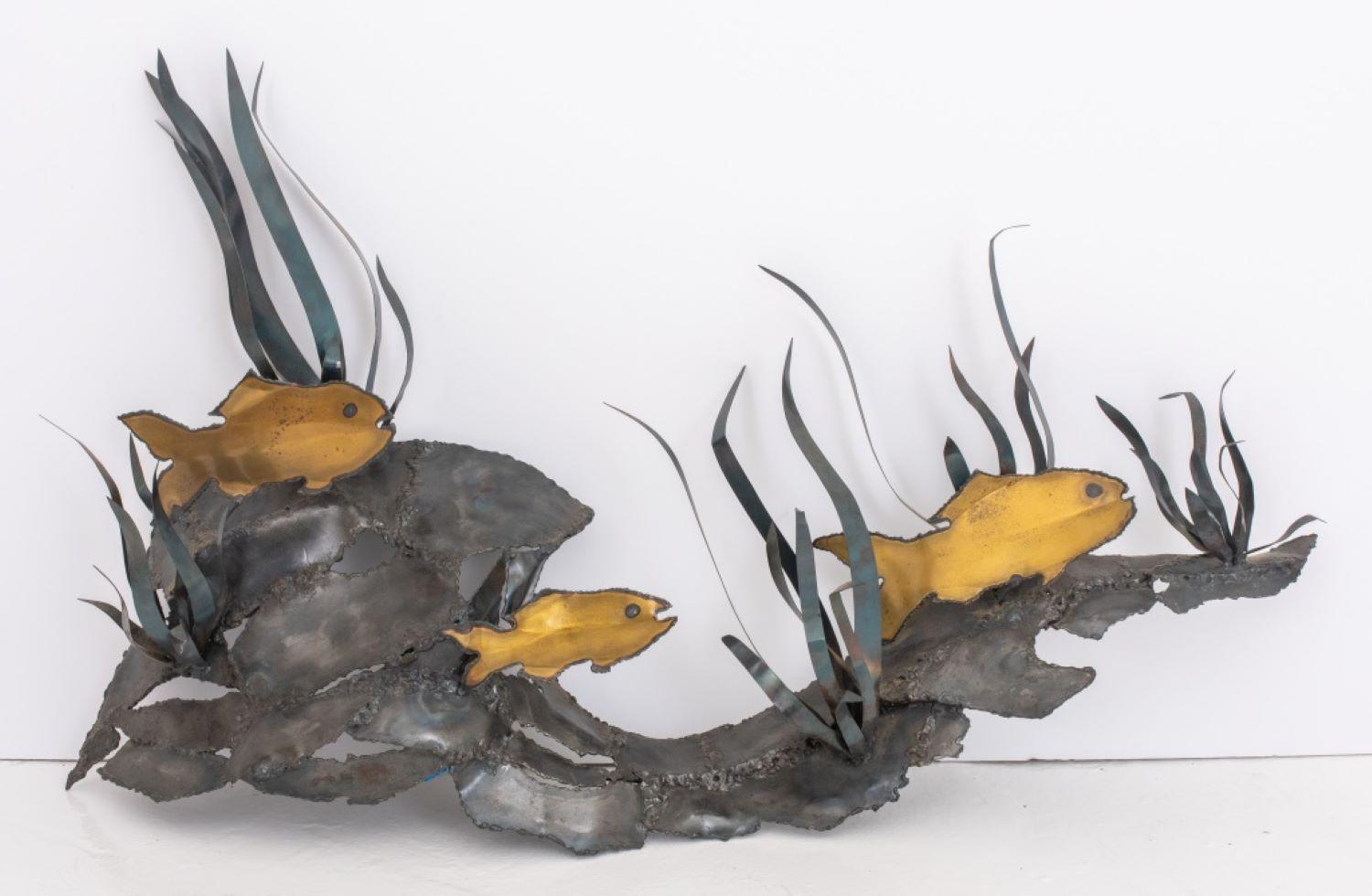 Curtis Jere Manner Brutalist Modern Fish Sculpture at 1stDibs