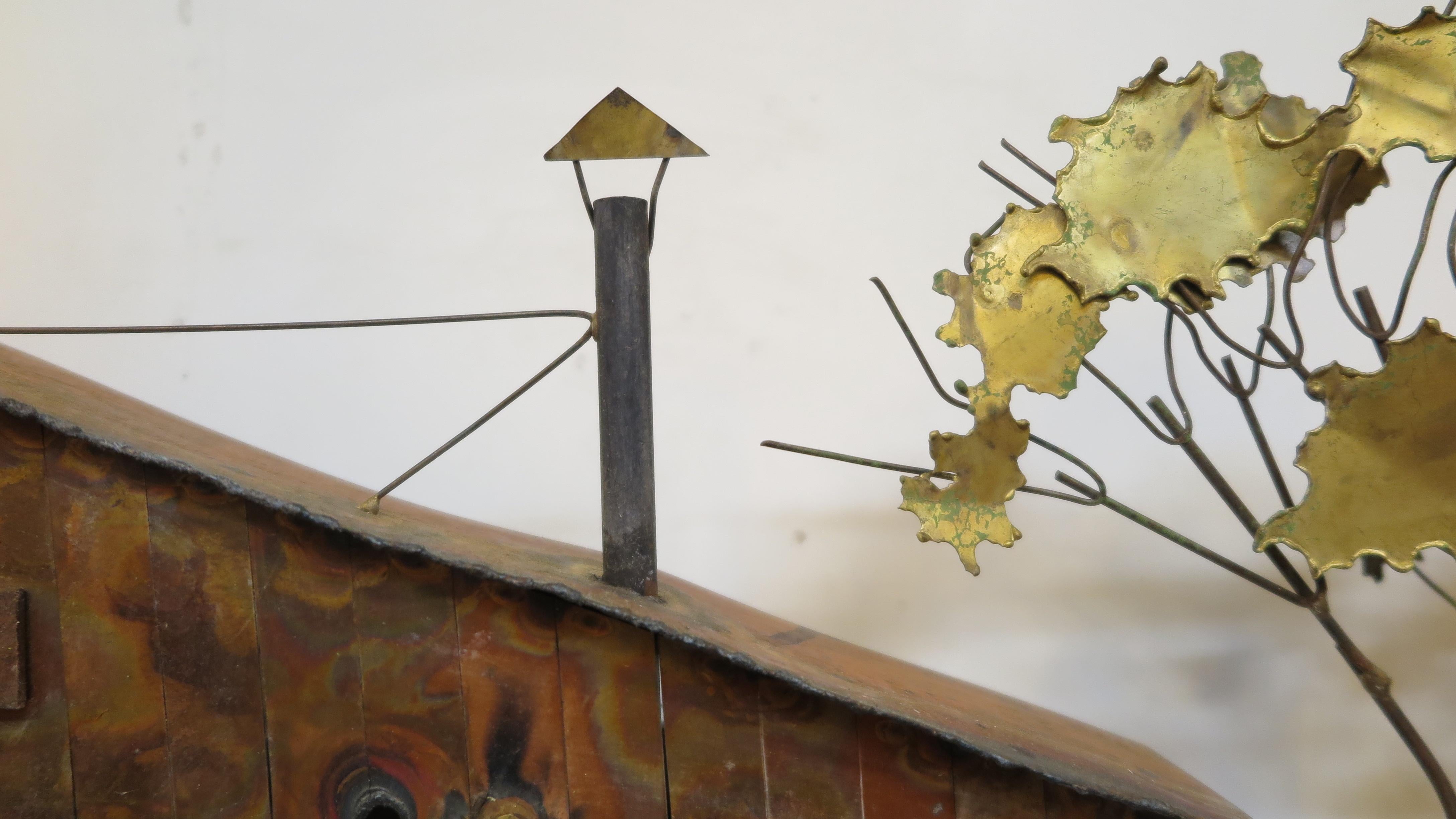 Curtis Jere Metal Wall Sculpture at 1stDibs