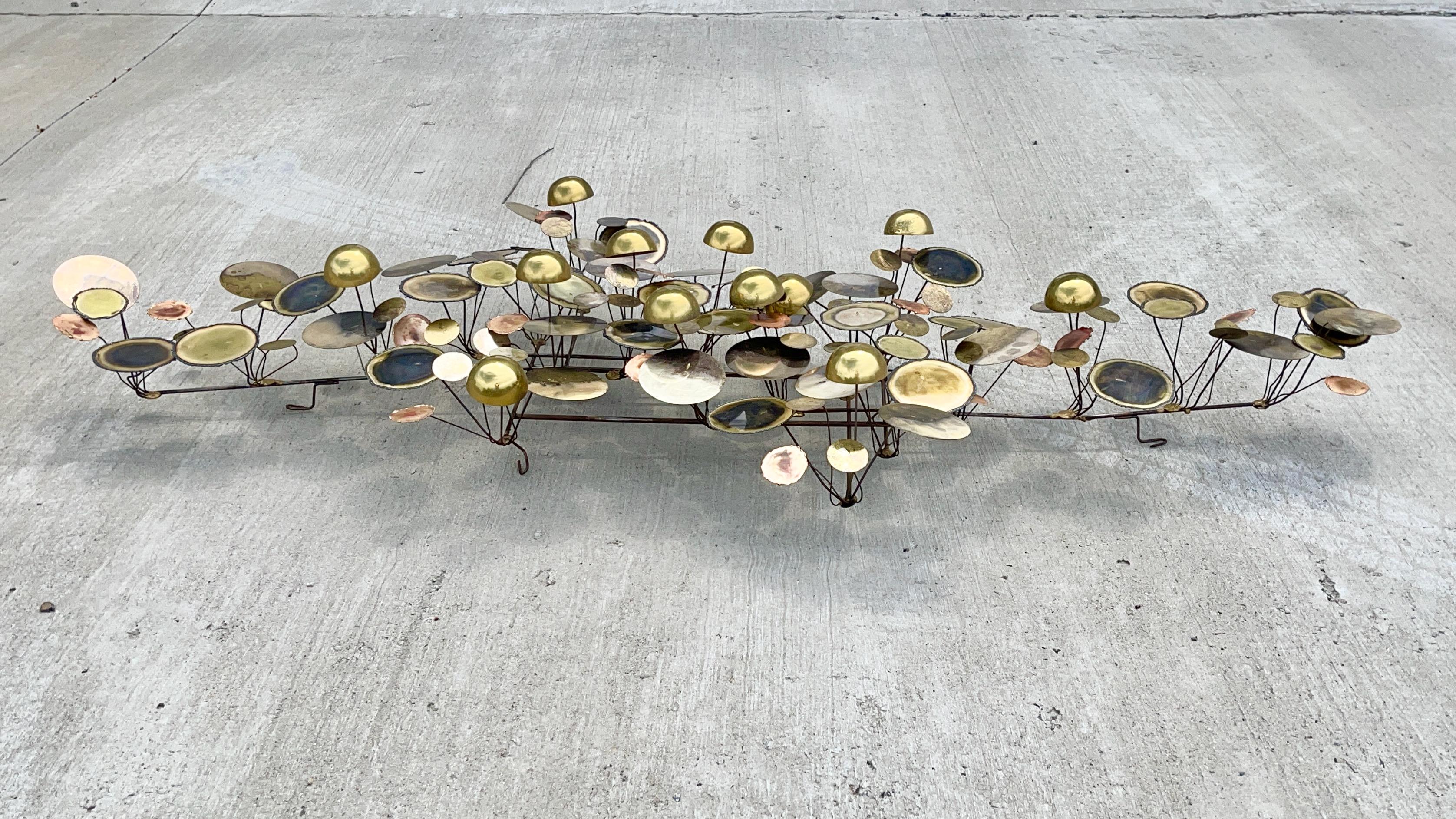 Curtis Jere Raindrops Wall Sculpture Signed 1975 For Sale at 1stDibs