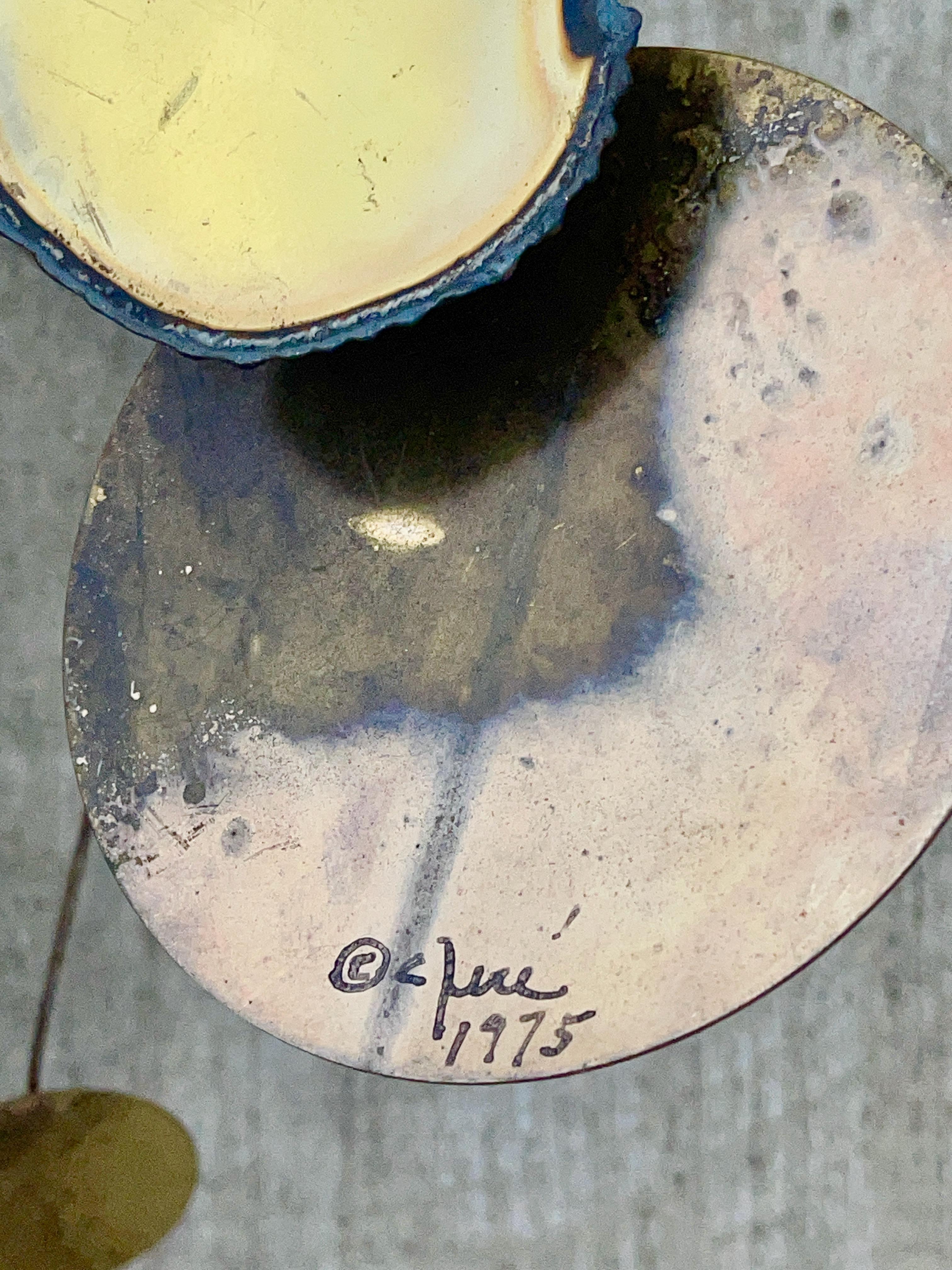 Curtis Jere Raindrops Wall Sculpture Signed 1975 For Sale at 1stDibs