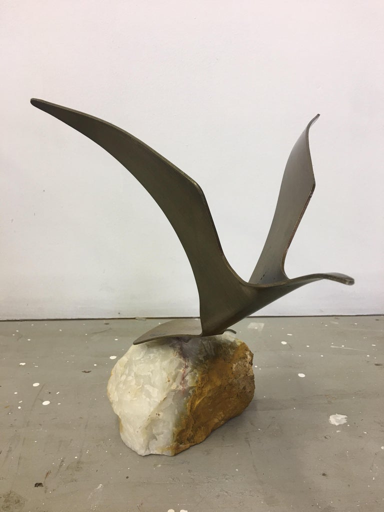 Curtis Jere Seagull on Marble Base at 1stDibs | curtis jere seagulls