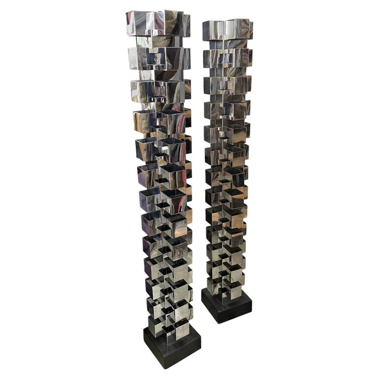 Curtis Jere Tower Floor Lamps For Sale at 1stDibs