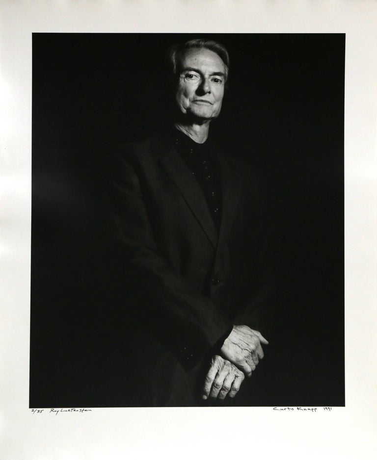 Curtis Knapp - Roy Lichtenstein Photo Portrait by Curtis Knapp For Sale ...